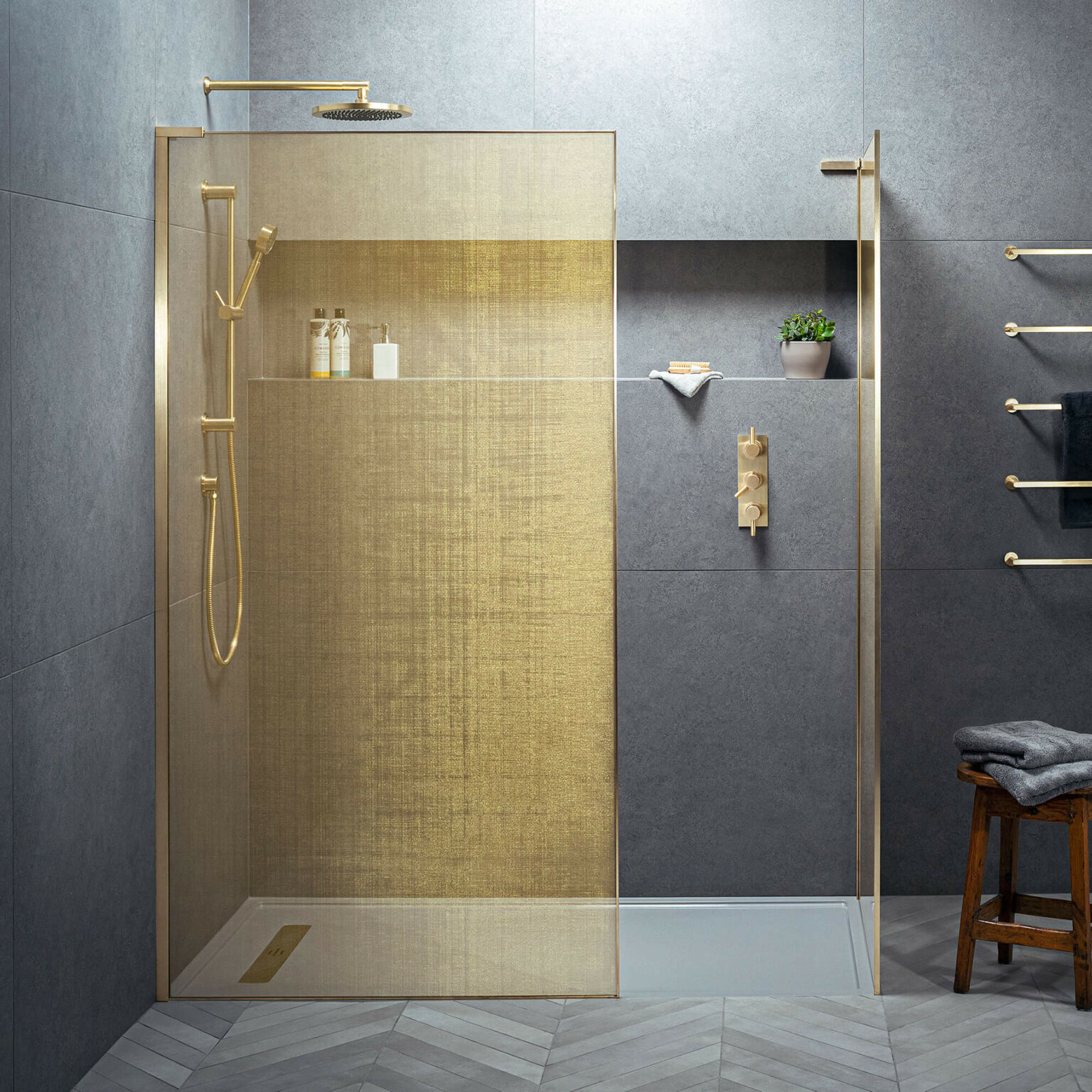 Hexagon - Wet Room Panel Collection - Harlequin Bathrooms